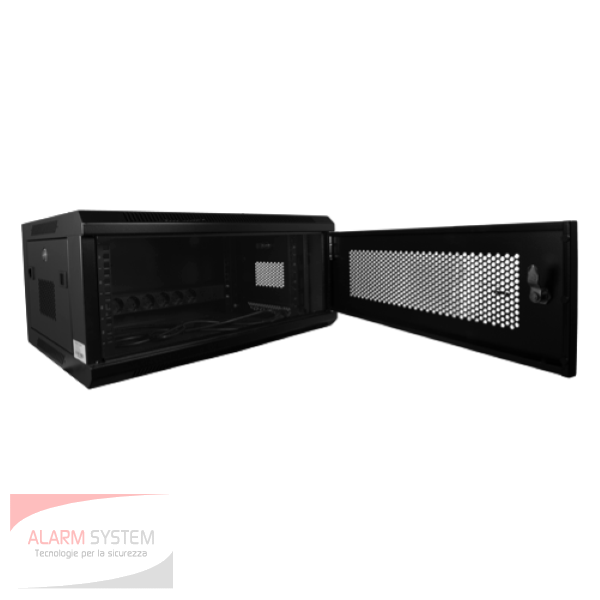 RACK-4U-MESH » . » Armadio rack a parete L600 - P450 - H280, RAL9004 ...